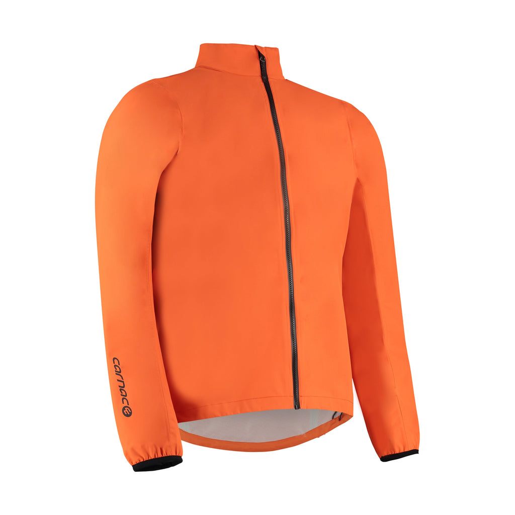 Carnac Men's Orange Waterproof Cycling Rain Jacket – Planet X